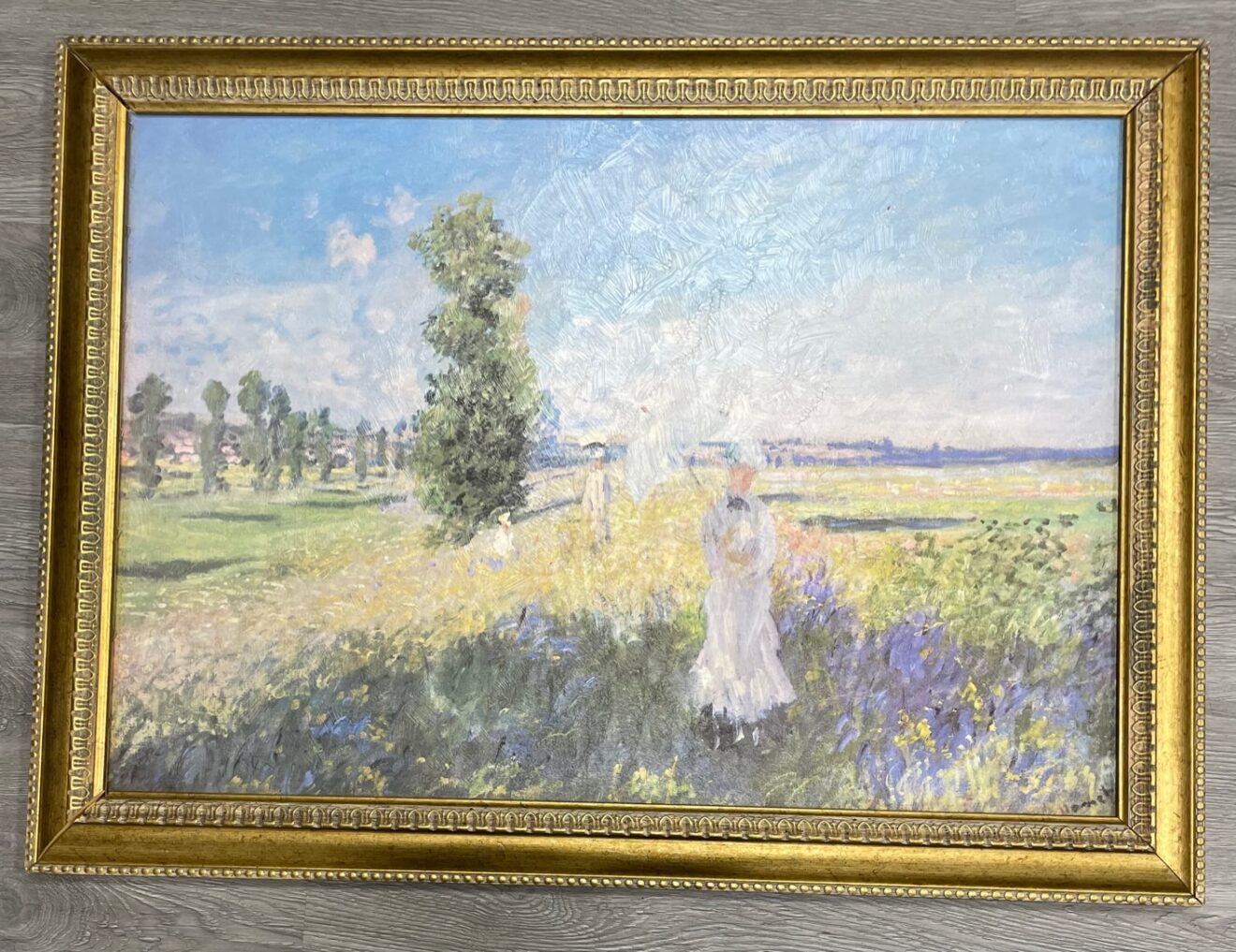 Signed Monet Replica Oil Painting on Board – Churchill Preservation And ...